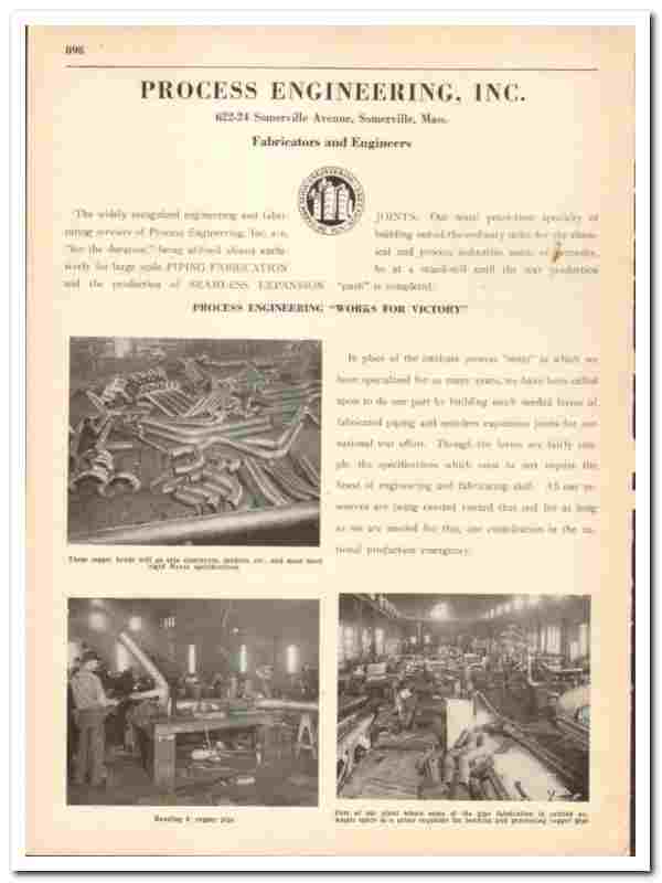 Process Engineering Inc 1942 vintage catalog fabricators