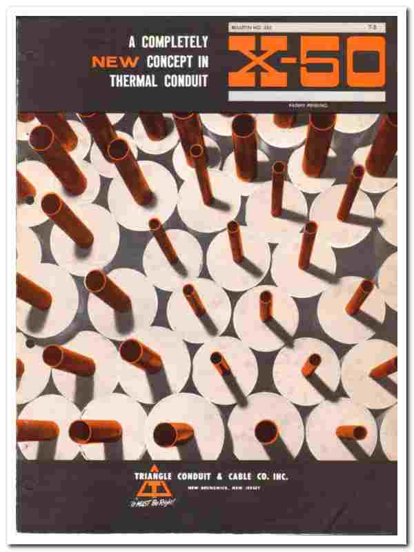 Triangle Conduit Cable Company 1964 vintage catalog X-50